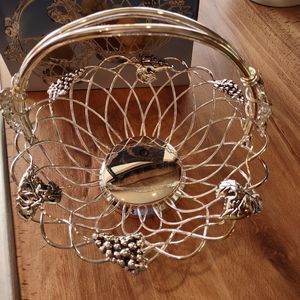 Godinger | Design | Silver Plated Grape Design Baskets Set Of Two Brand ...